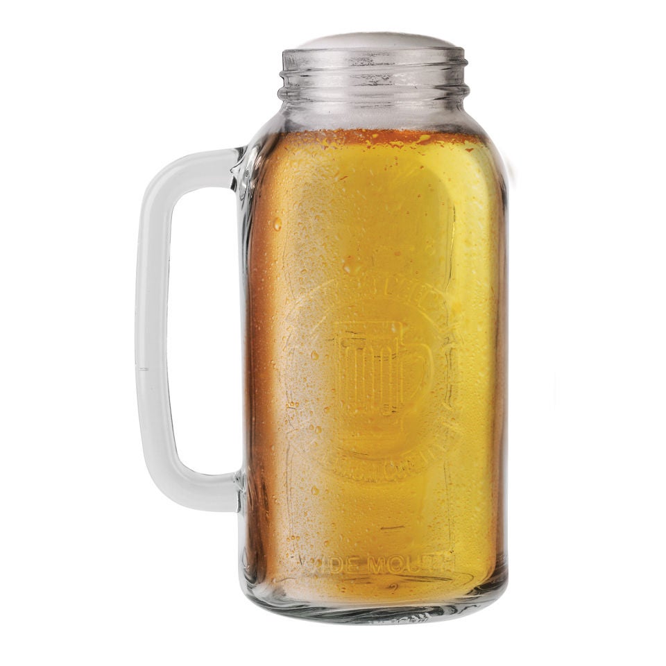 Mixology Mason Jar 2 Litre Beer Stein IWOOT Mixology Mason Jar 2 Litre Beer Stein IWOOT