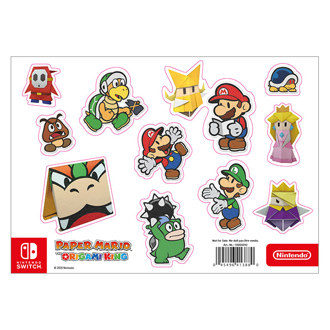Paper Mario: The Origami King Magnet Sheet and Origami Sheets Set ...