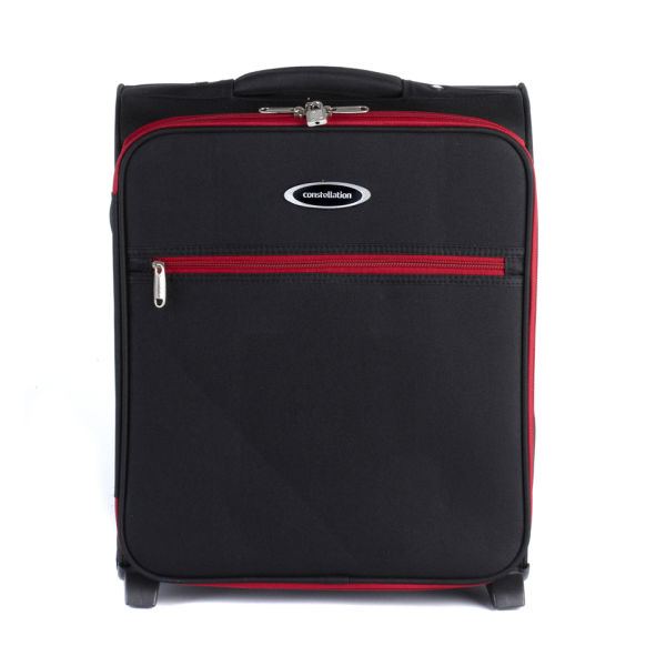 Constellation 18 Inch Cabin Suitcase - Black with Red Trim | IWOOT