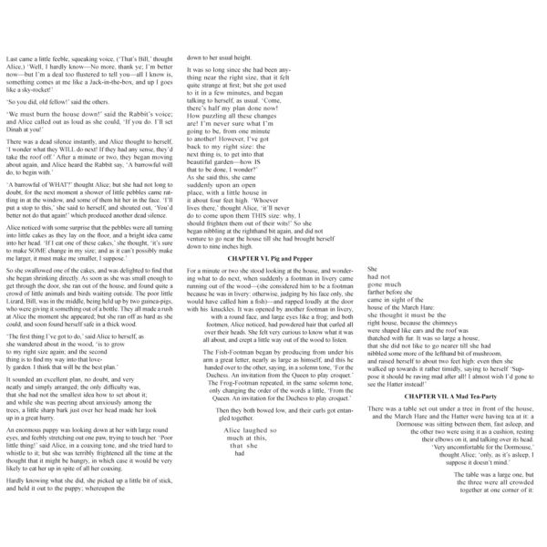 Spineless Classics Alice's Adventures in Wonderland Print | IWOOT