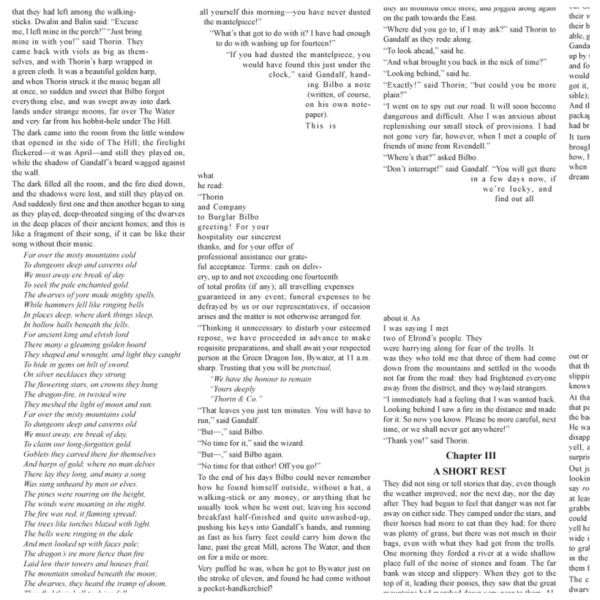 Spineless Classics The Hobbit Print | IWOOT