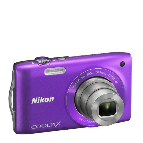 Nikon Coolpix S3300 Compact Digital Camera - Purple (16MP, 6x Optical ...