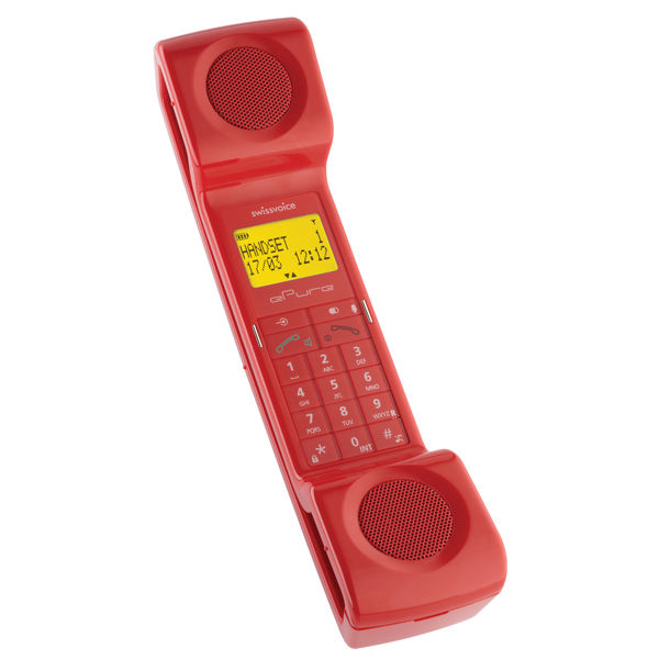 ePure DECT Cordless Phone by Swissvoice - Red | IWOOT