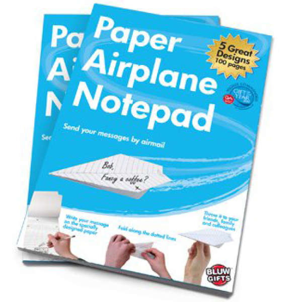Paper Airplane Notepad | IWOOT