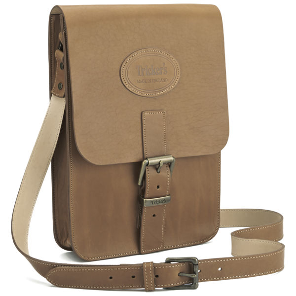 Tricker's Men's Small Leather Satchel - Gold - Free UK Delivery over £50