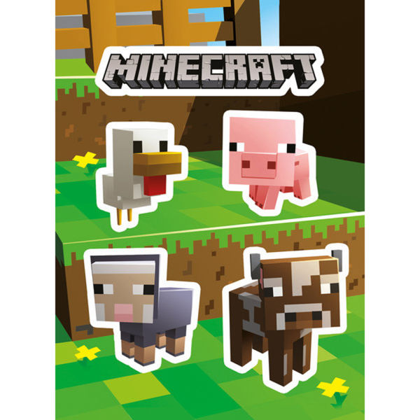 Minecraft Animals - Vinyl Sticker Pack | IWOOT