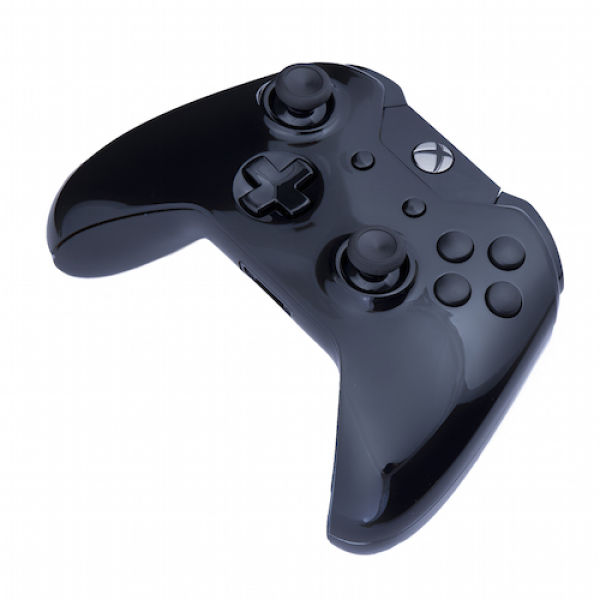 Xbox One Wireless Custom Controller - Black on Black Gloss Games ...