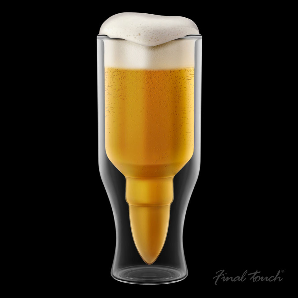 Bullet Beer Glass Gift Tube | IWOOT