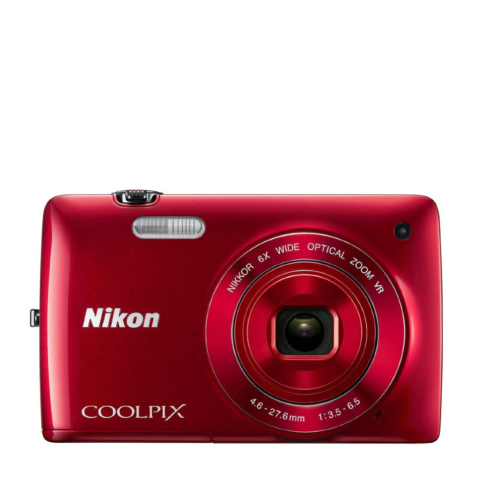 Nikon Coolpix S4300 Compact Digital Camera - Red (16MP, 6x Optical Zoom ...