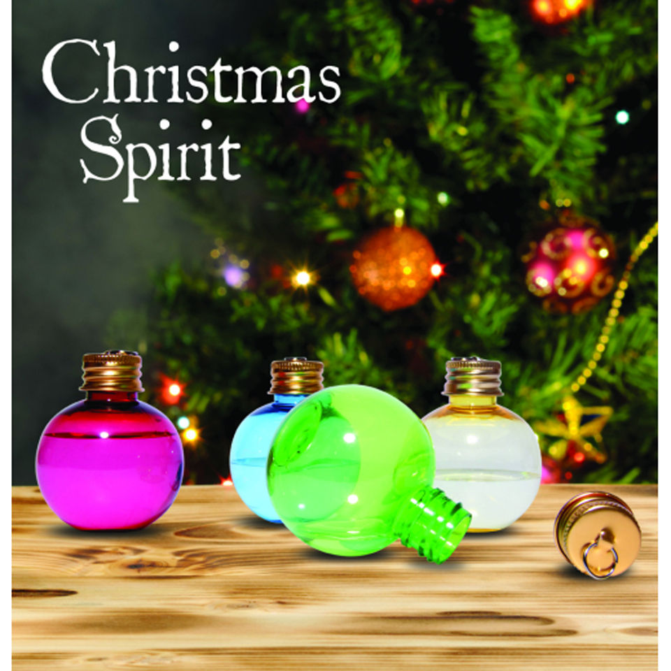 Christmas Spirit Flask Tree Decorations - Set of 6 | IWOOT
