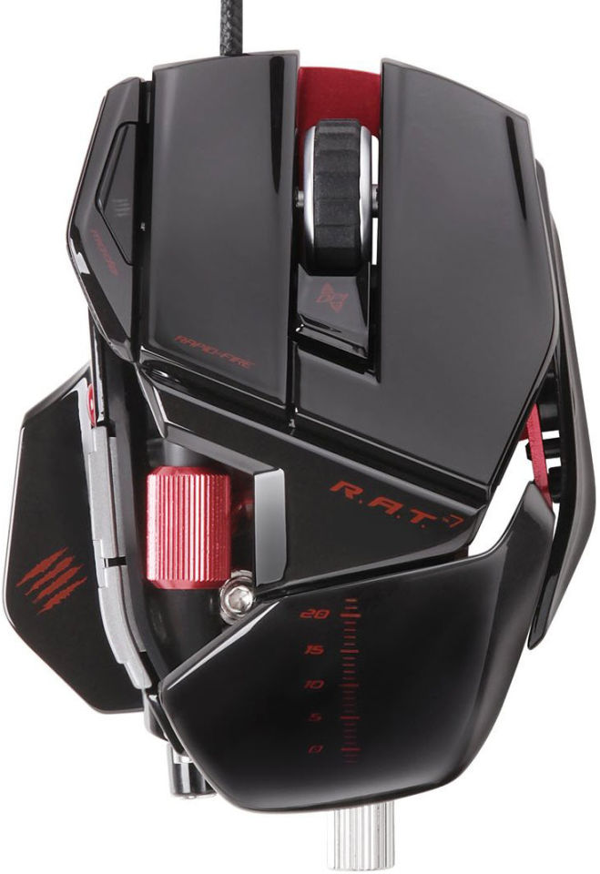 Mad Catz: R.A.T. 7 Mouse - Gloss Black - IWOOT UK