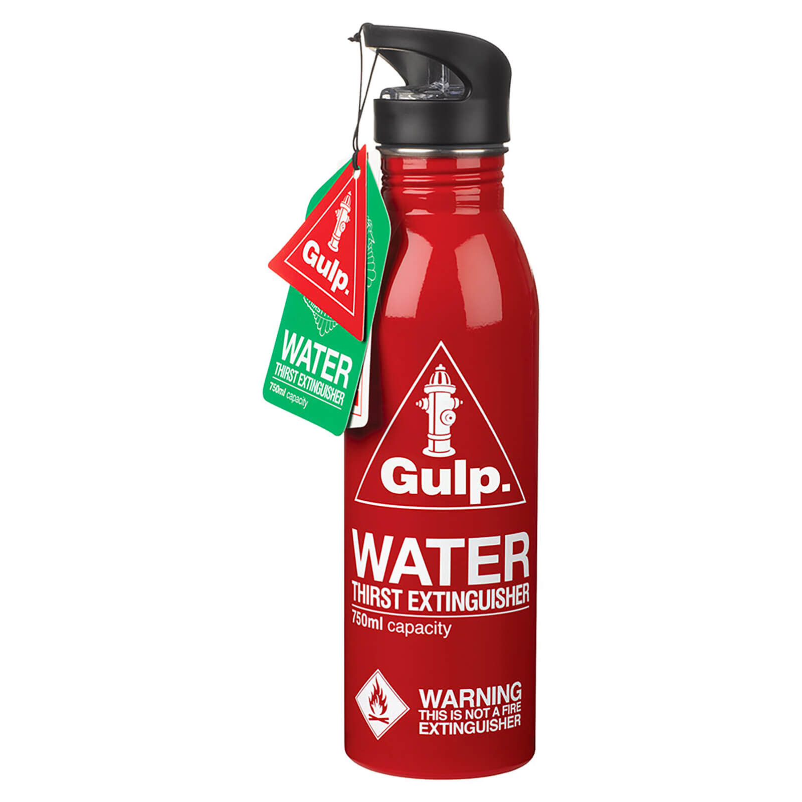 Gulp Fire Extinguisher Waterbottle - Red Gifts | Zavvi Australia