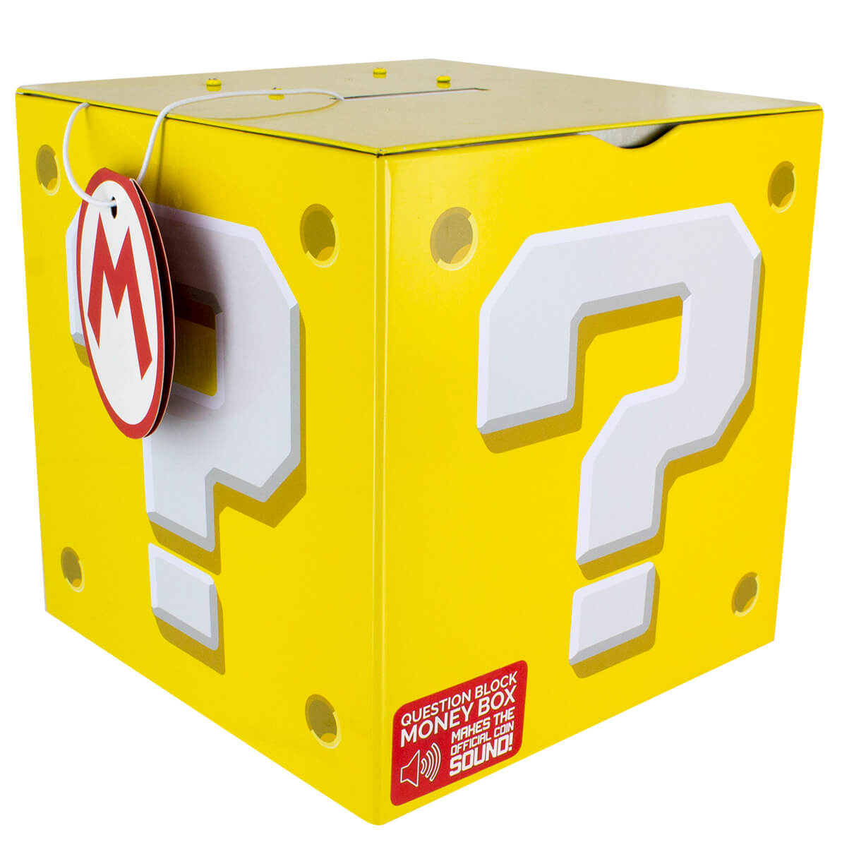 Nintendo Super Mario Question Block Money Box - Yellow Gifts | Zavvi