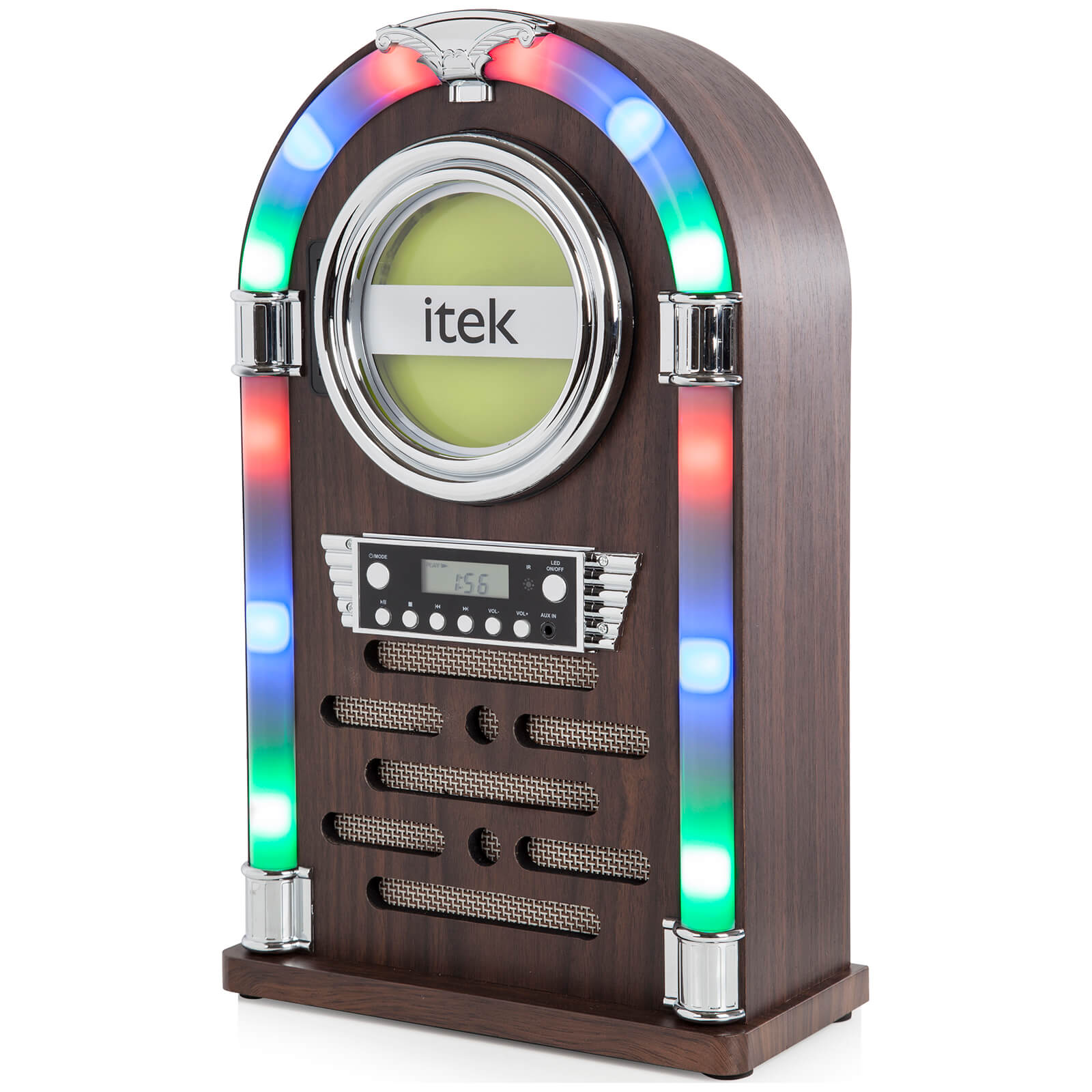 iTek Multi-Functional Bluetooth Jukebox with CD Player and FM Radio ...
