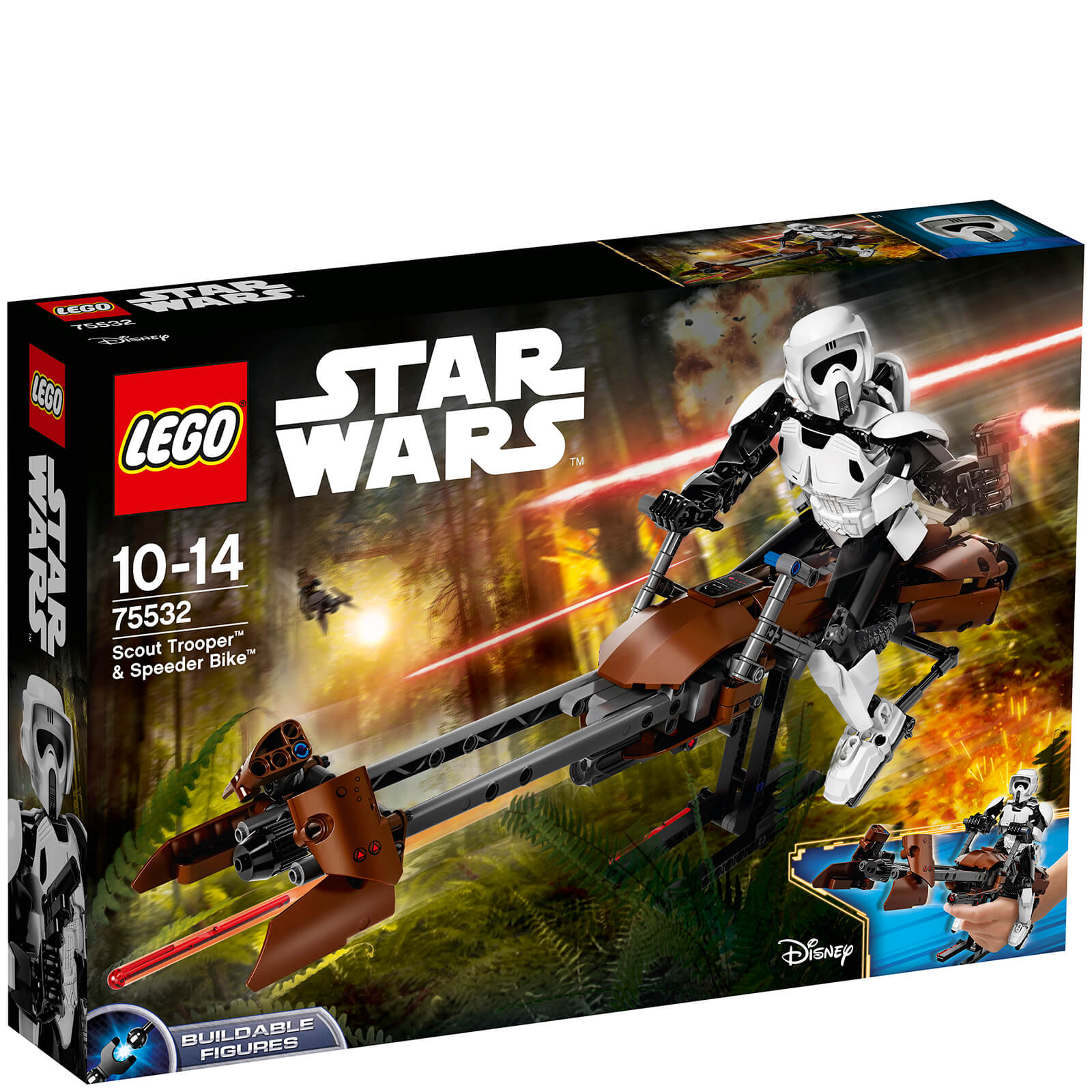 LEGO Star Wars: Scout Trooper & Speeder Bike (75532) Toys | Zavvi
