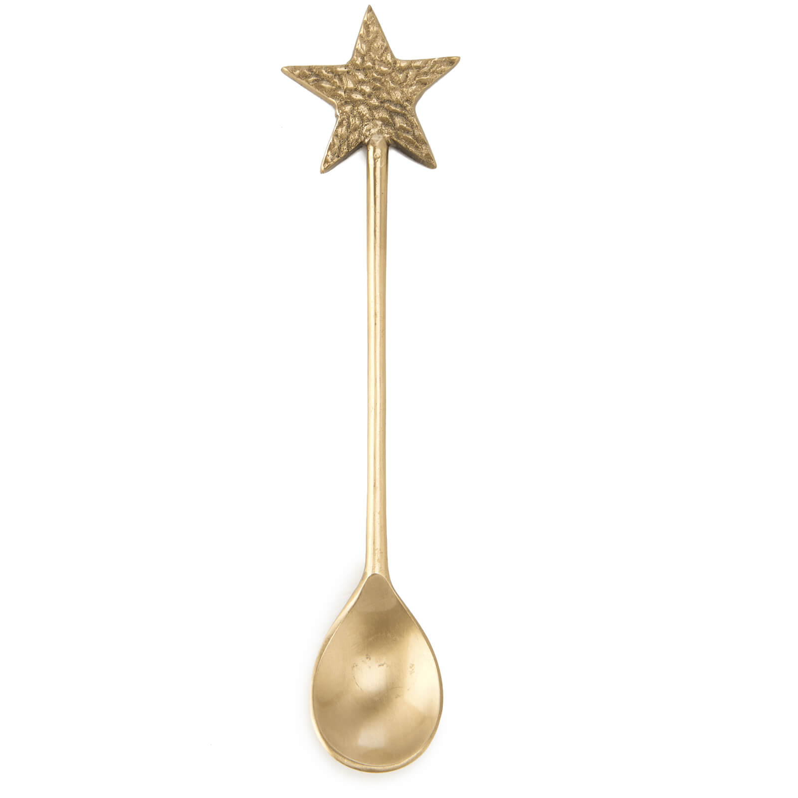 Nkuku Star Brass Spoon - Antique Brass | IWOOT