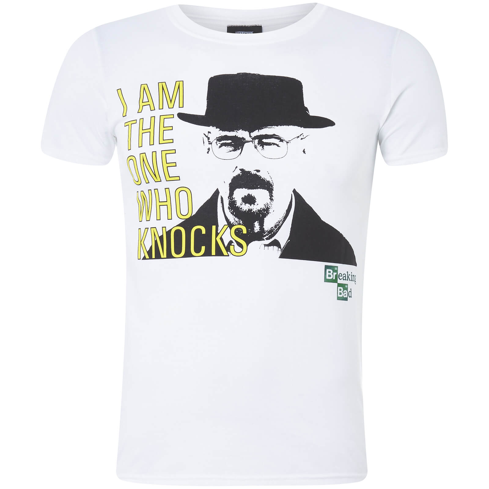 Breaking Bad Men's I Am The One Who Knocks T-Shirt - White Merchandise ...