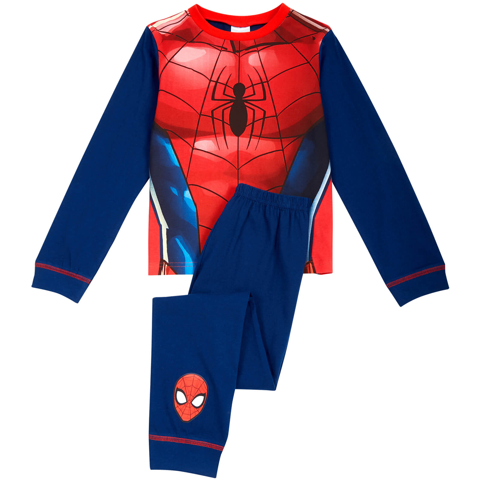 Marvel Boys' Spider-Man Novelty Pyjamas - Blue Merchandise | Zavvi