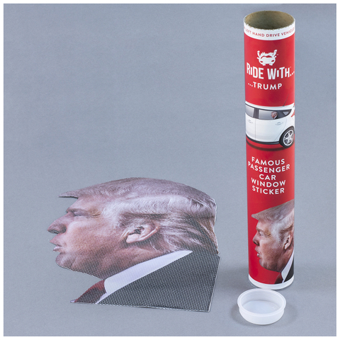 Ride With Car Stickers - Trump | IWOOT