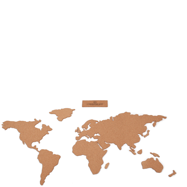 Cork Board World Travel Map | IWOOT