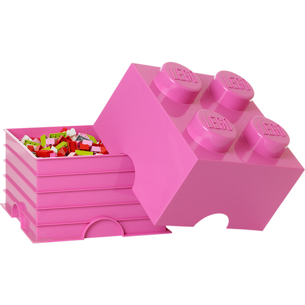 LEGO Storage Brick 4 - Pink | IWOOT