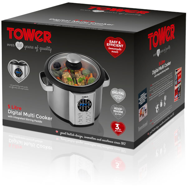 Tower T16006 Digital Multi Cooker With Stirring Paddle (5L) | IWOOT