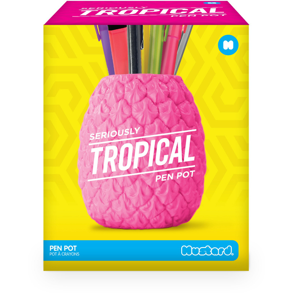 Seriously Tropical Pineapple Pen Pot - Pink | IWOOT
