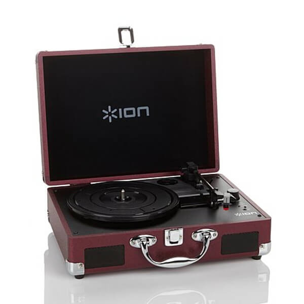 ION Audio Vinyl Portable USB Turntable - Raspberry | IWOOT
