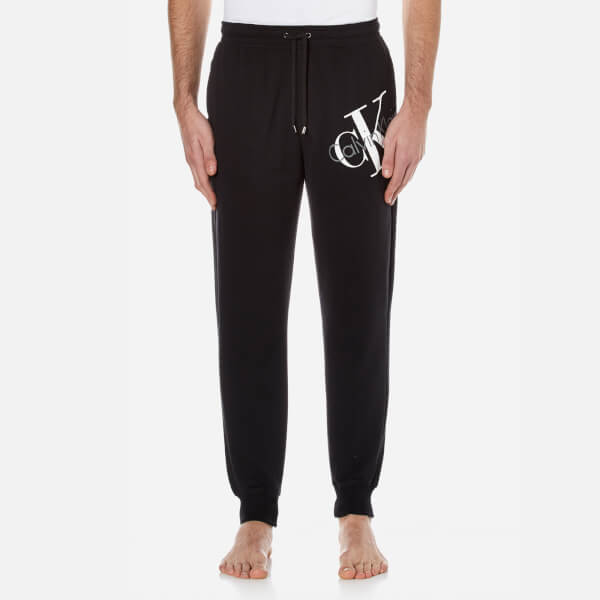 Calvin Klein Mens Large Logo Joggers Black Free Uk Delivery Over £50