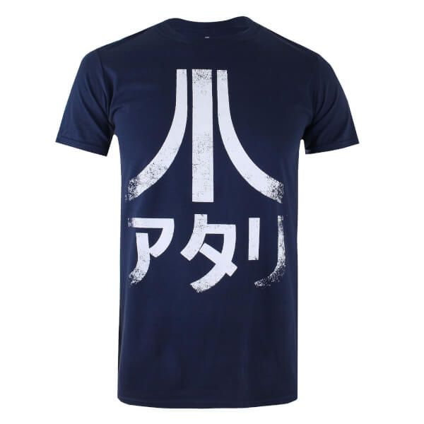 Atari Men's Japanese Logo T-Shirt - Navy Merchandise | Zavvi