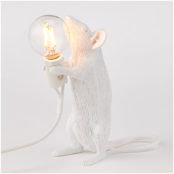 Seletti Standing Mouse Lamp - White Homeware | TheHut.com