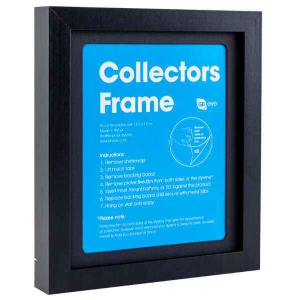 2D Black Collectors Frame with Black Mount Merchandise | Zavvi