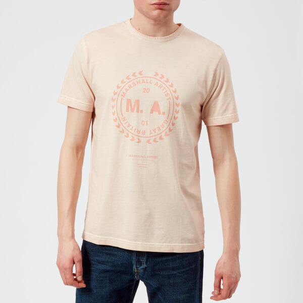 Marshall Artist Men's Garment Dyed T-Shirt - Pink Clothing | TheHut.com