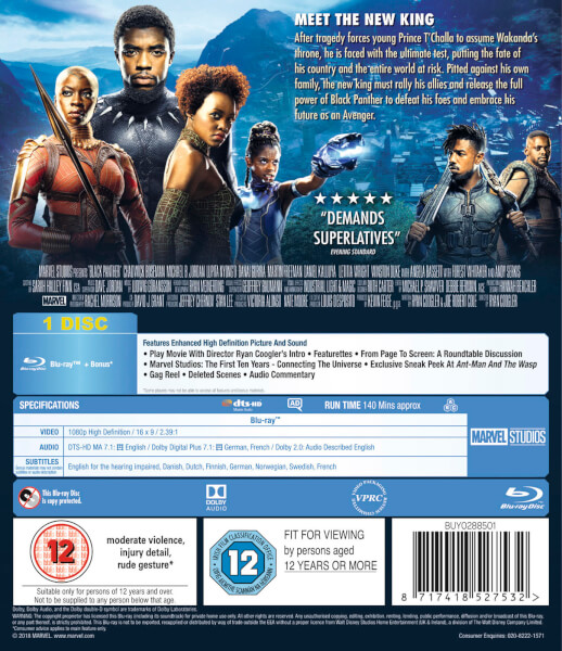 Black Panther Blu-ray | Zavvi