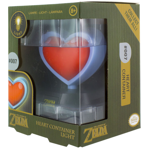 The Legend of Zelda Heart Container 3D Light Traditional Gifts | Zavvi US