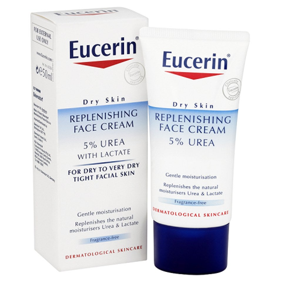 Eucerin Dry Skin Replenishing Face Cream 5 Urea With Lactate 50ml Eucerin Dry Skin Replenishing Face Cream 5 Urea With Lactate 50ml