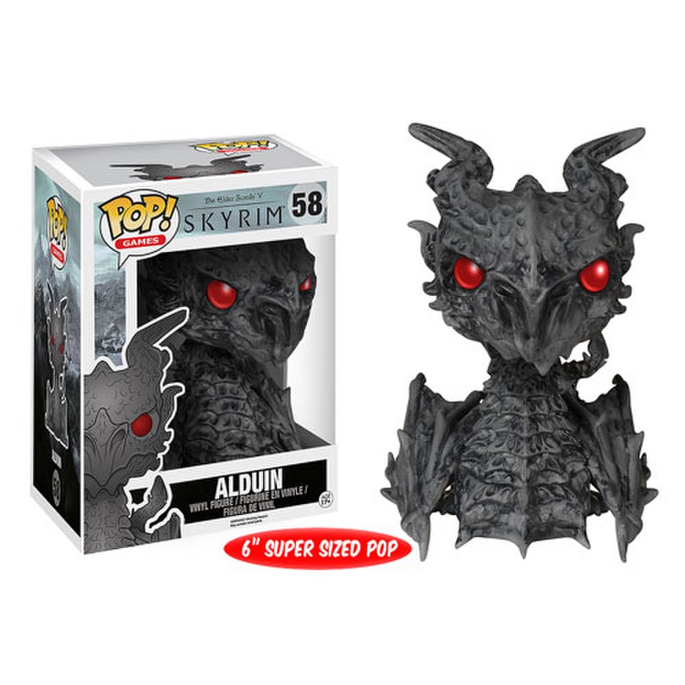 Elder Scrolls V: Skyrim Alduin 6 Inch Pop! Vinyl Figure Merchandise | Zavvi