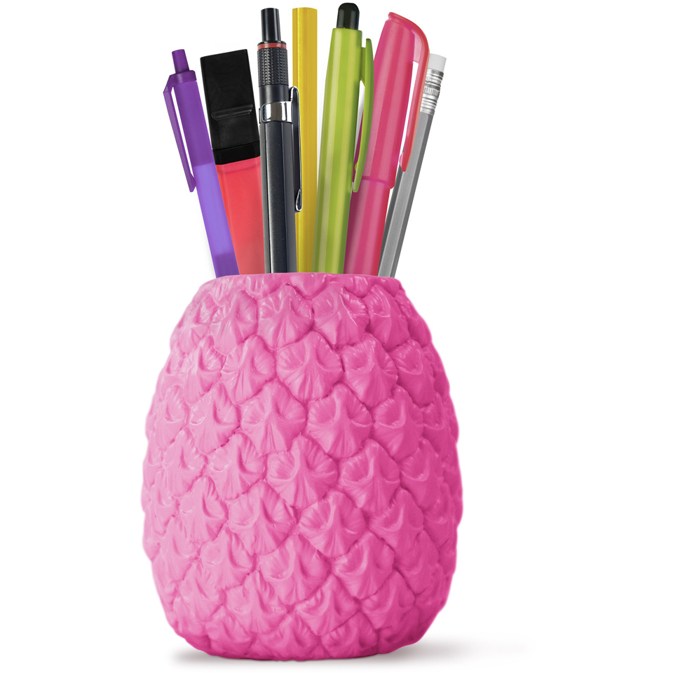 Seriously Tropical Pineapple Pen Pot - Pink | IWOOT