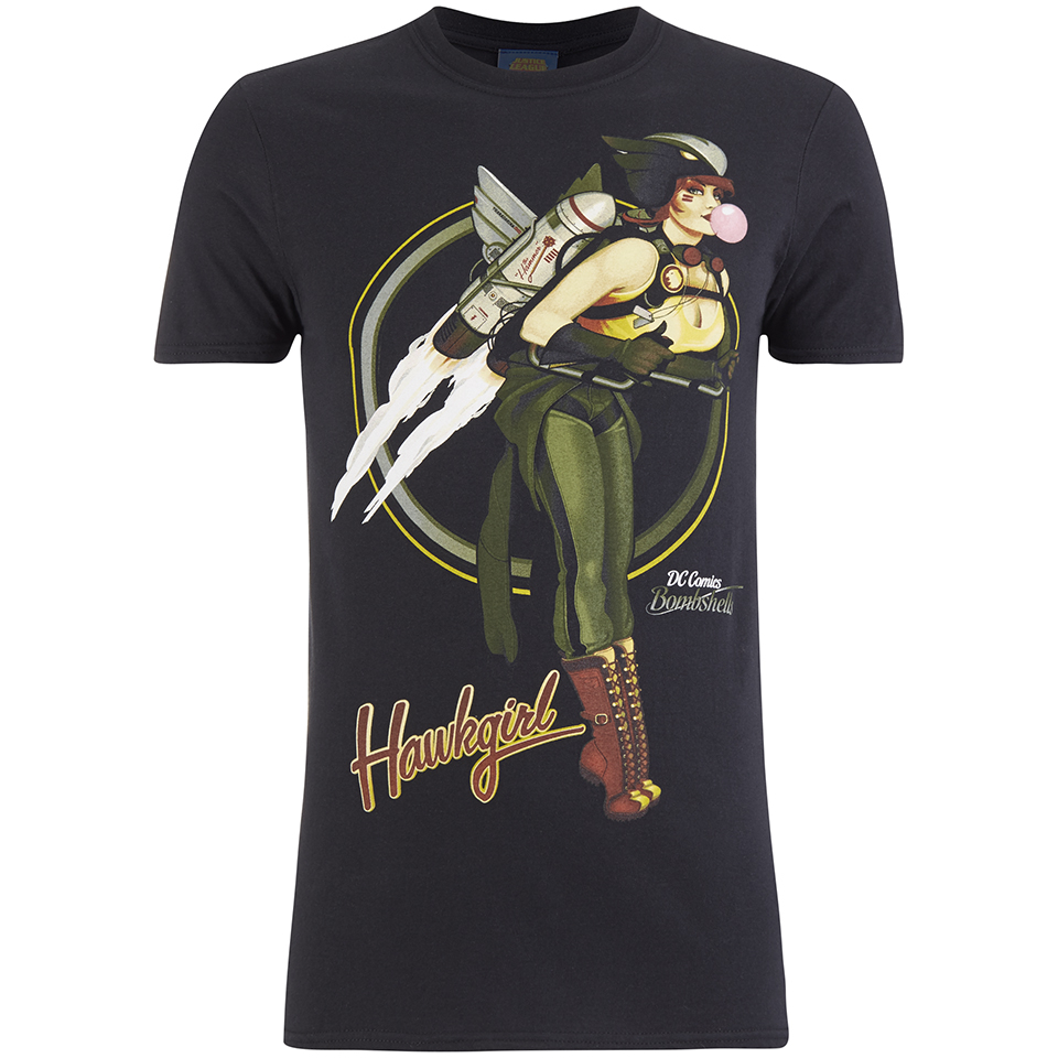 DC Comics Bombshells Men's Hawkgirl T-Shirt - Black Merchandise | Zavvi ...