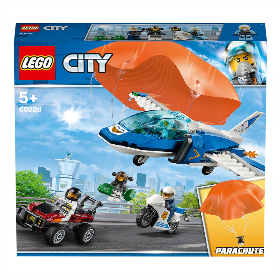 LEGO City: Sky Police Parachute Arrest Plane Set (60208) Toys - Zavvi UK
