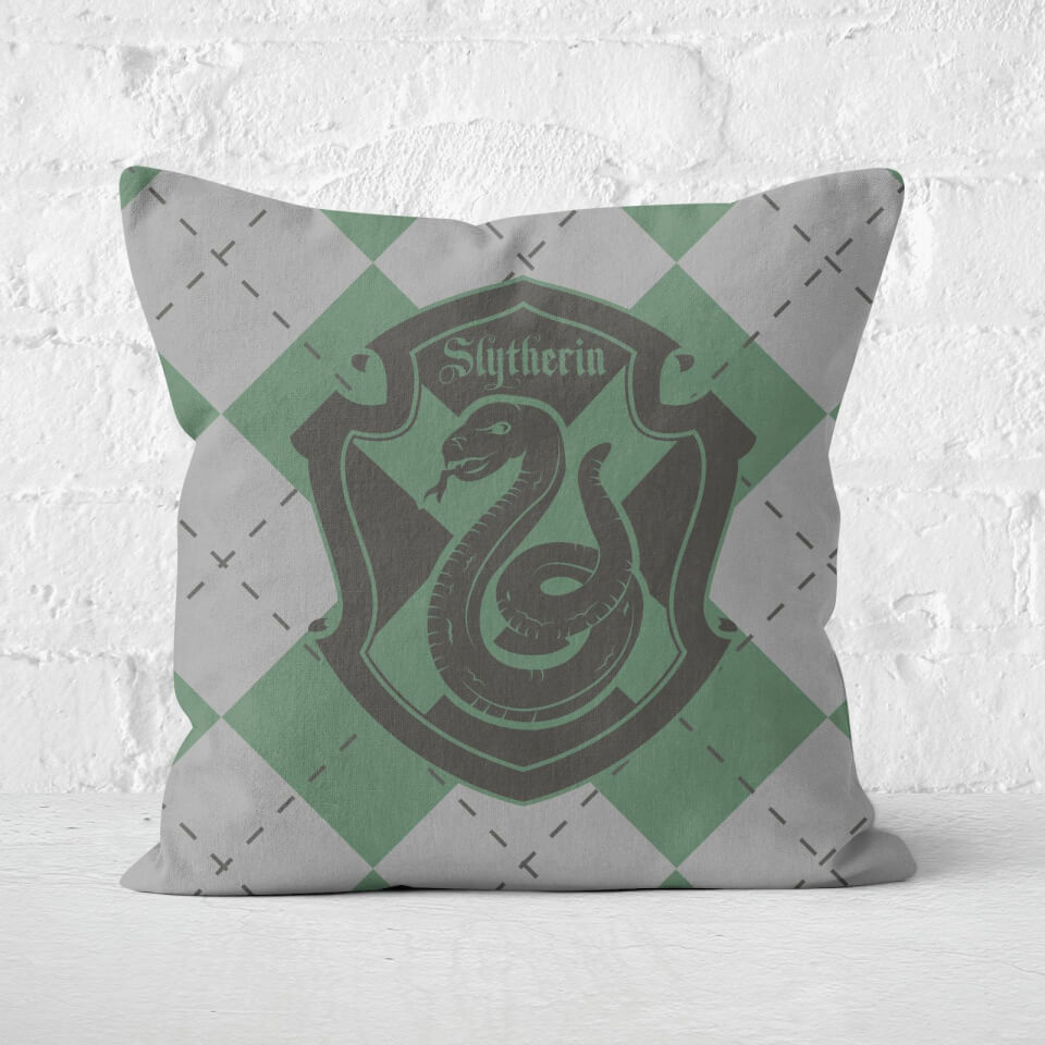 Coussin Harry Potter Slytherin Serpentard Carré Taille Au Choix