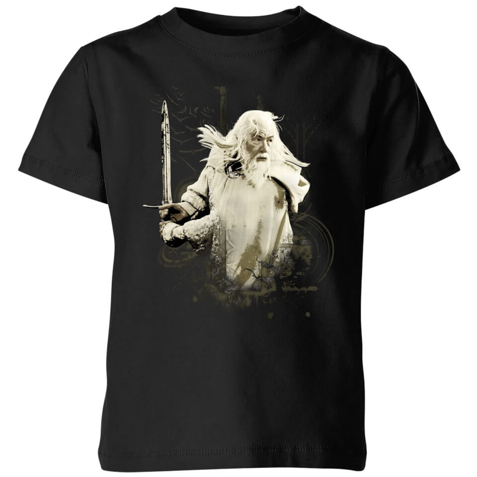 The Lord Of The Rings Gandalf Kids' T-Shirt - Black Clothing - Zavvi UK