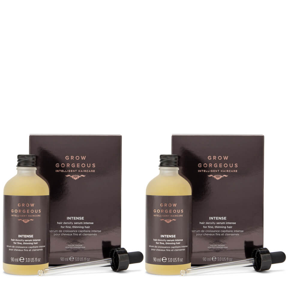 Grow Gorgeous Supersize Hair Density Serum Intense Duo 2 x 90ml (Worth ...